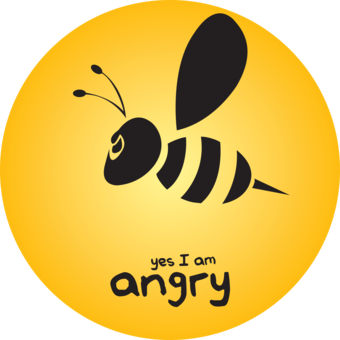 Angry Bee | Seldom Fools Apiculture